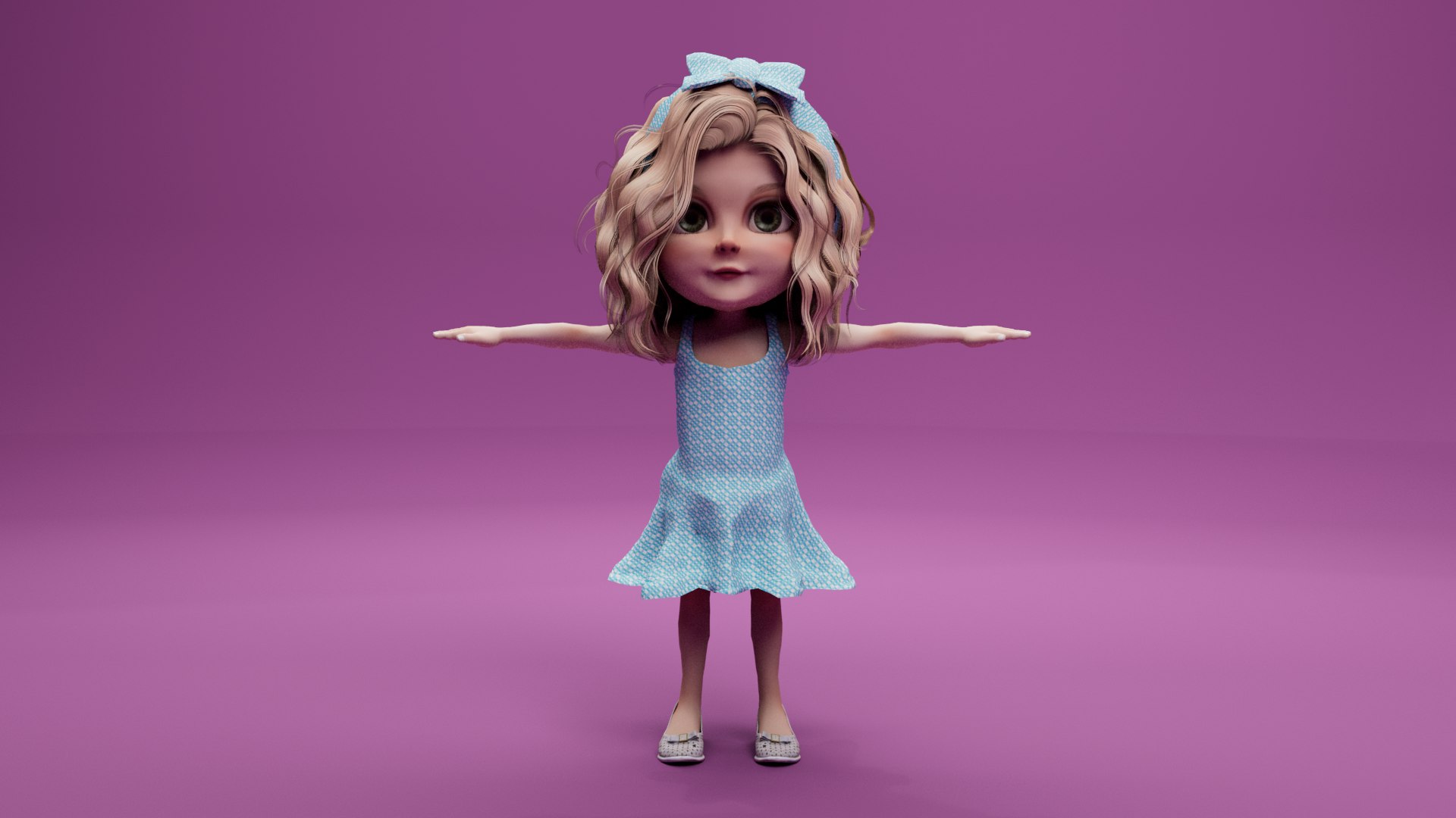 BabyGirl 3D Model - TurboSquid 2245107