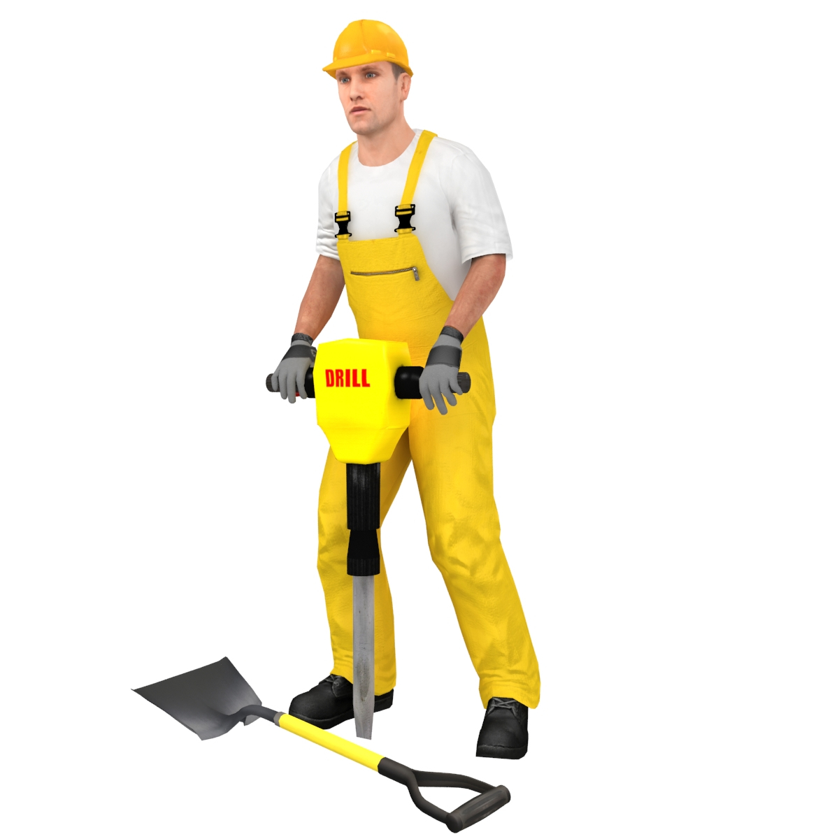 Rigged worker 3D model - TurboSquid 1325622