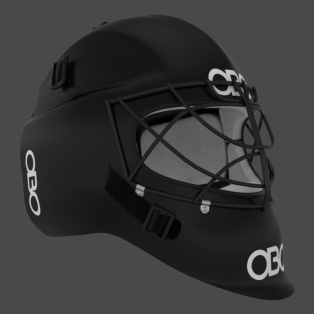 3d model field hockey helmet obo