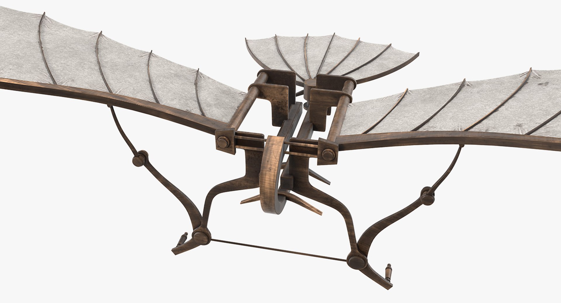 3D Leonardo Da Vinci Glider Model - TurboSquid 1423785