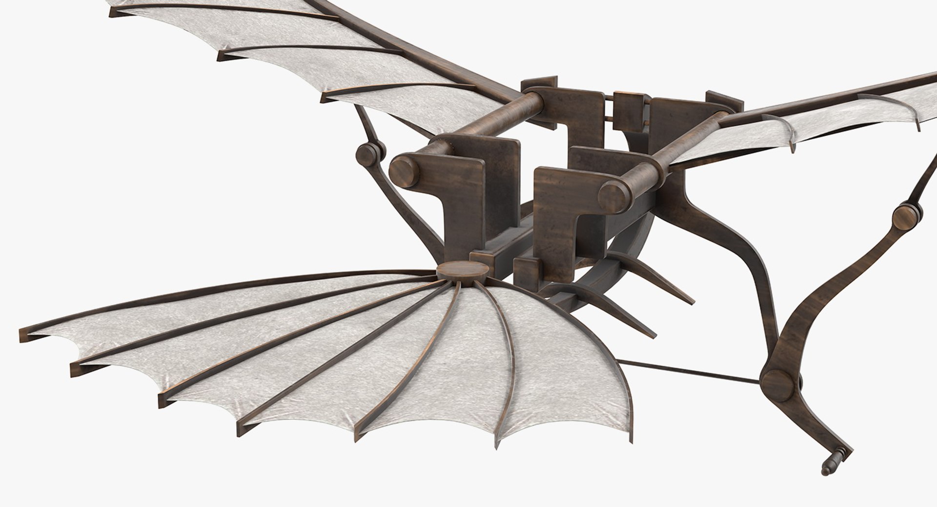3D leonardo da vinci glider model - TurboSquid 1423785