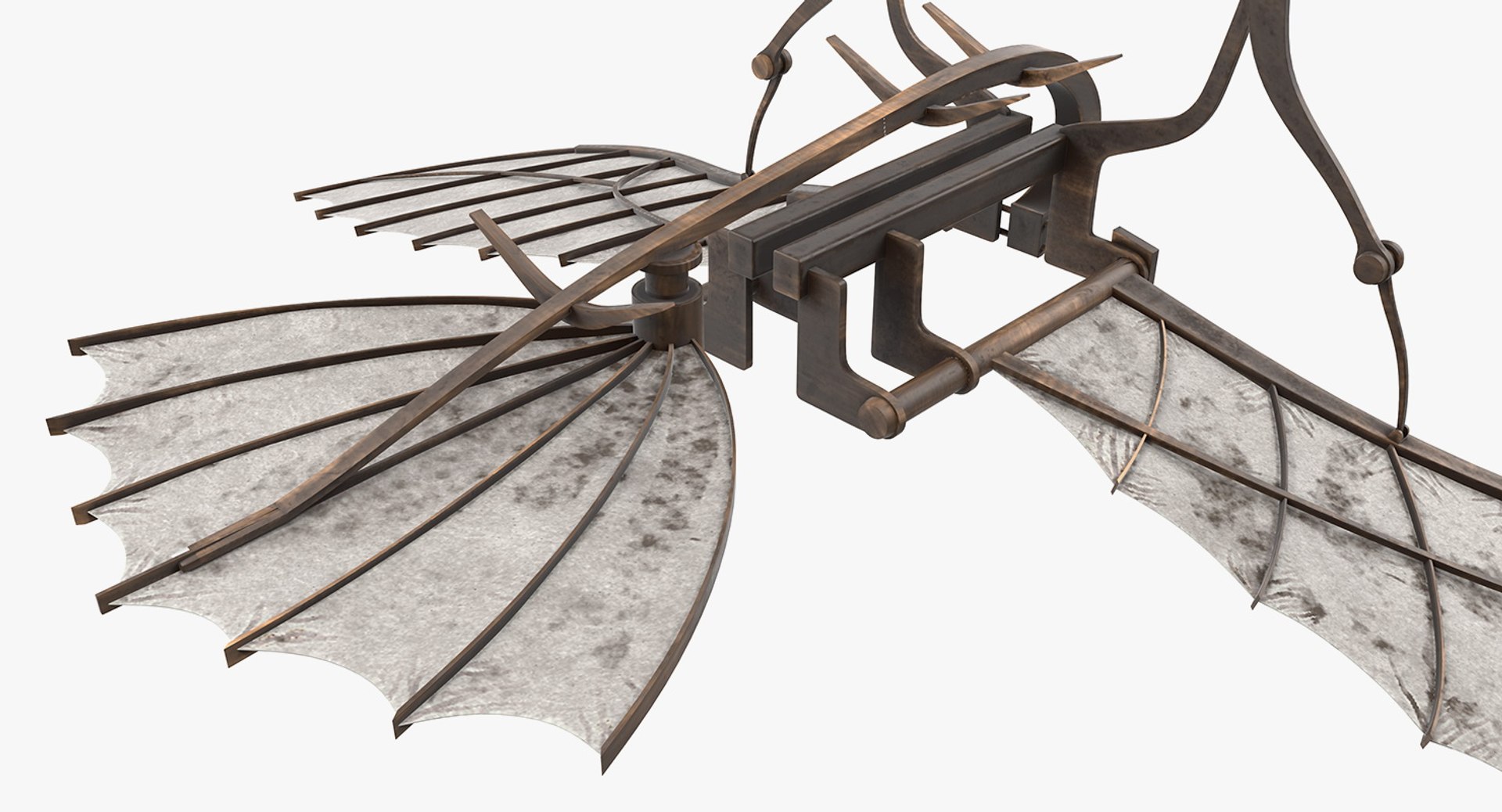 3D leonardo da vinci glider model - TurboSquid 1423785