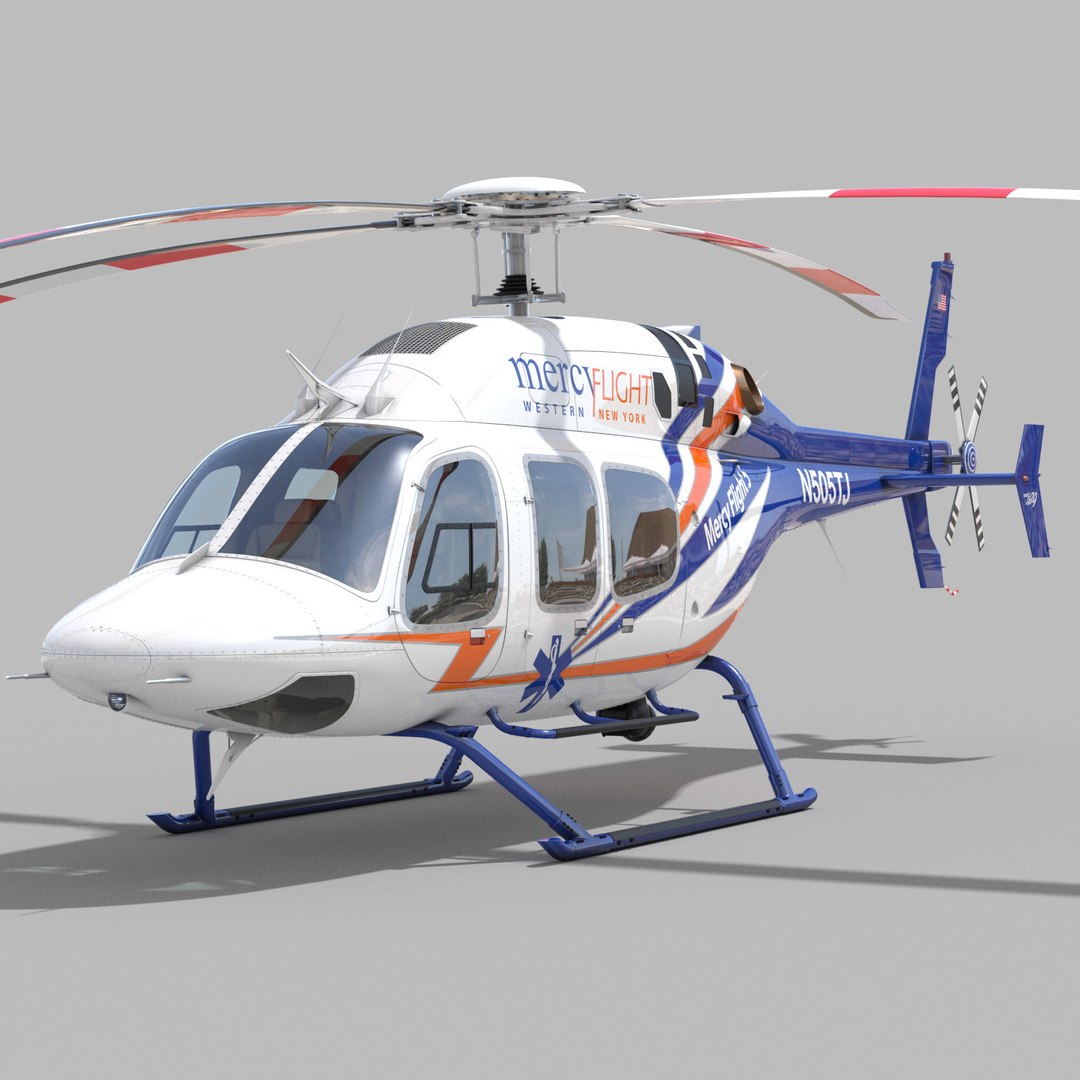 Bell 429 Ems 3d Model