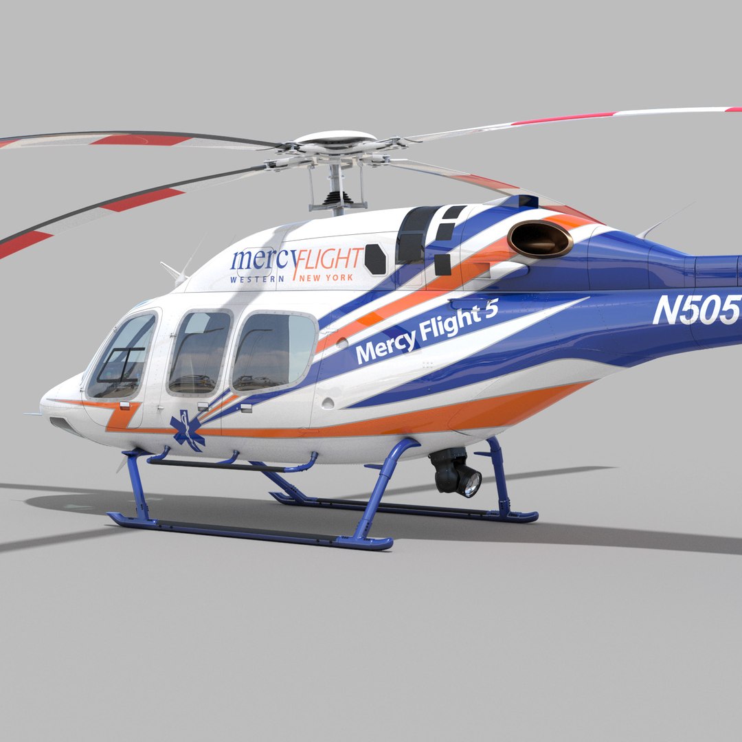 Bell 429 Ems 3d Model