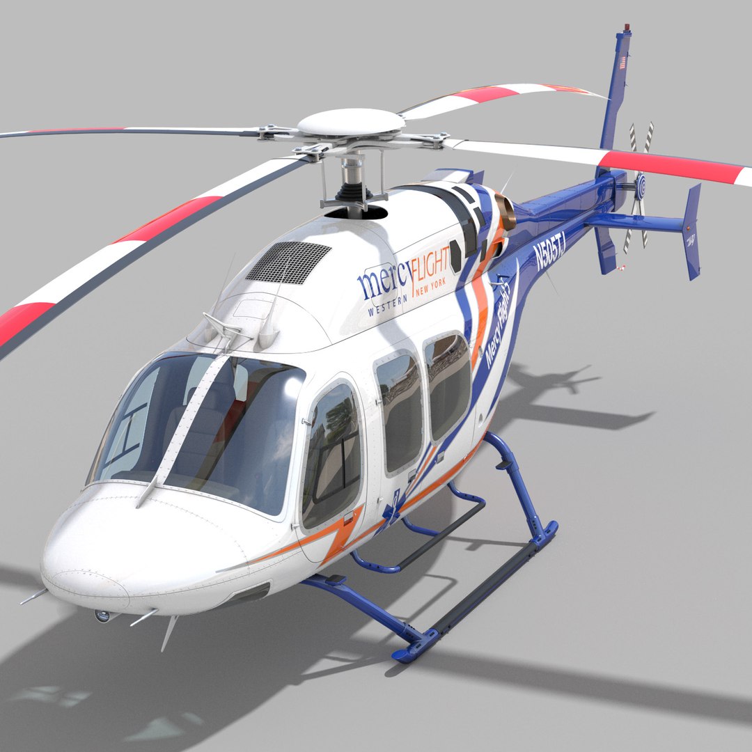 Bell 429 Ems 3d Model