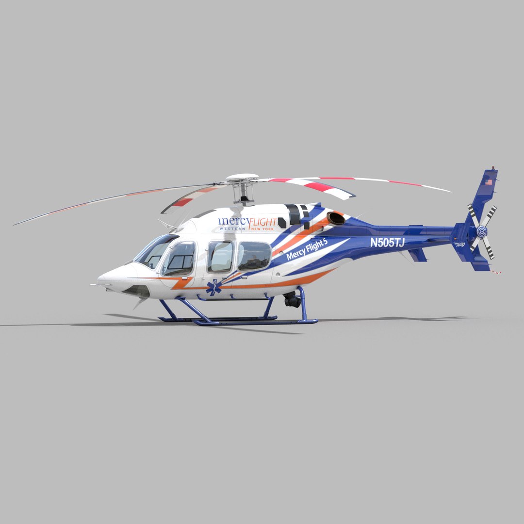 Bell 429 Ems 3d Model