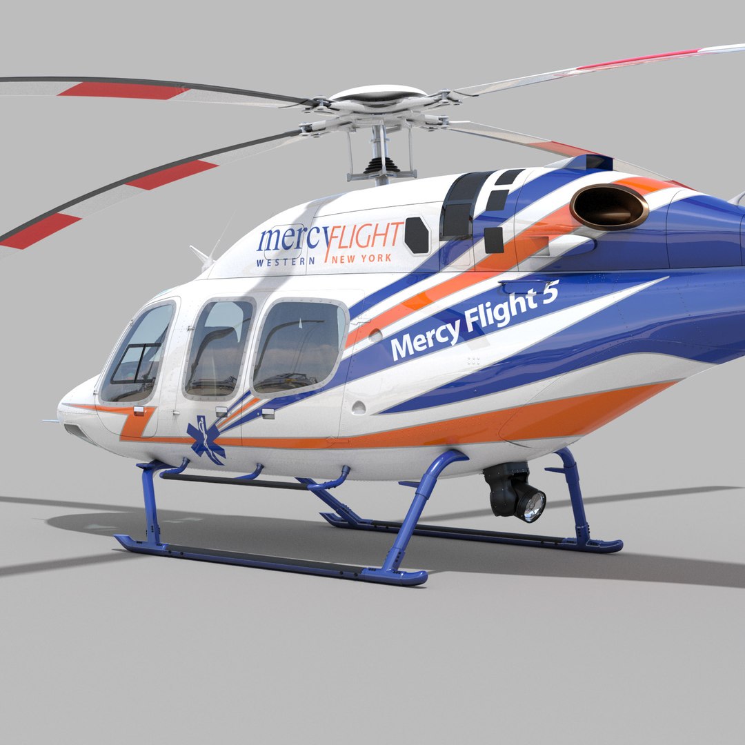 Bell 429 Ems 3d Model