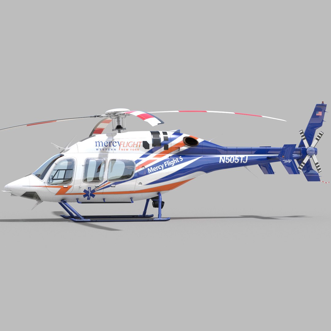 Bell 429 Ems 3d Model
