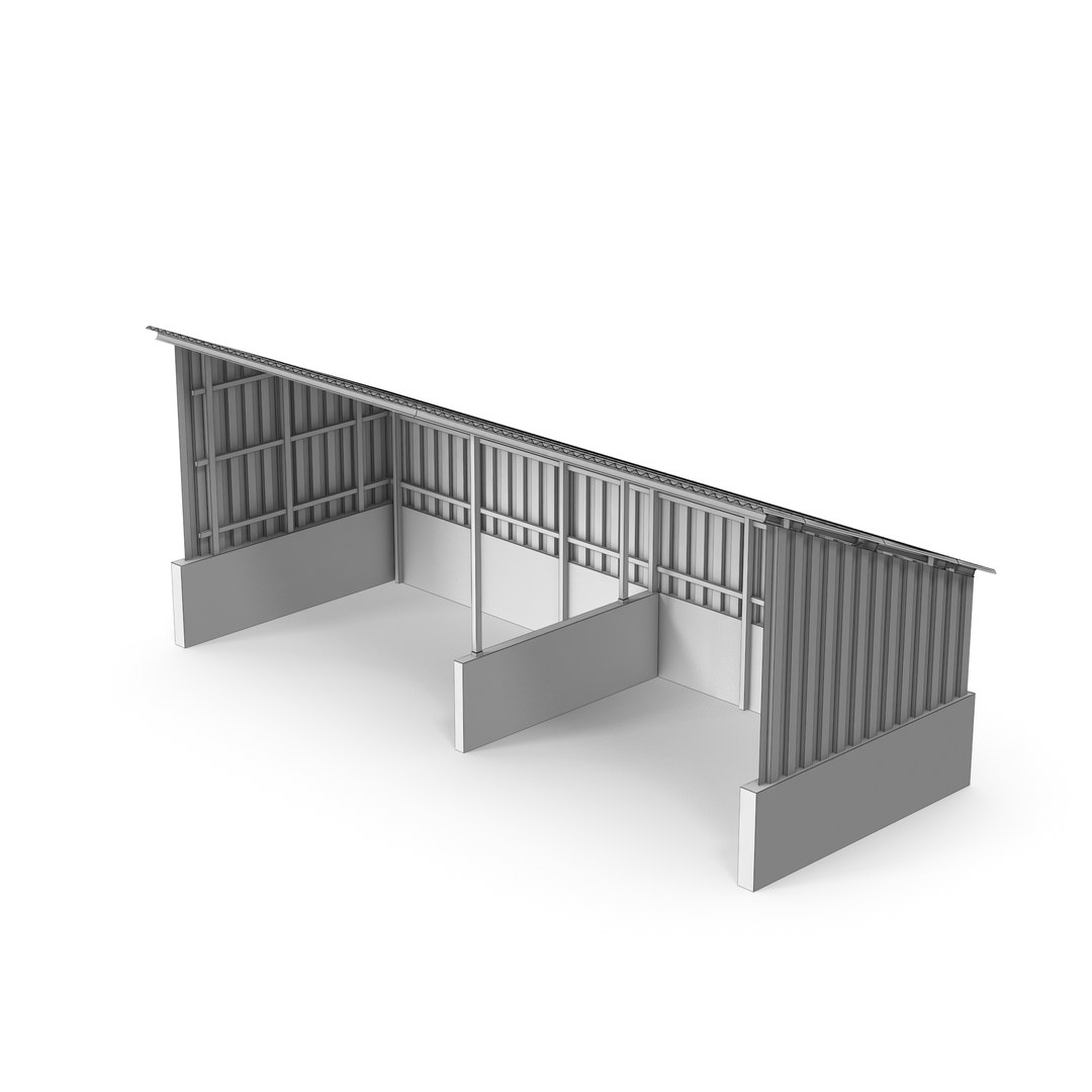 Blue Farm Silage Clamp Model - TurboSquid 2299740