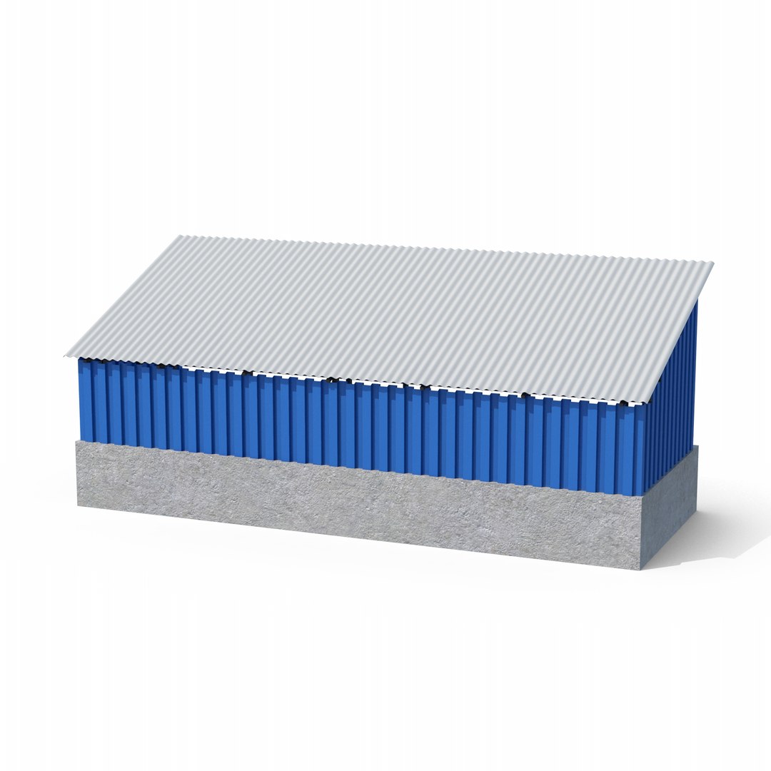 Blue Farm Silage Clamp Model - TurboSquid 2299740