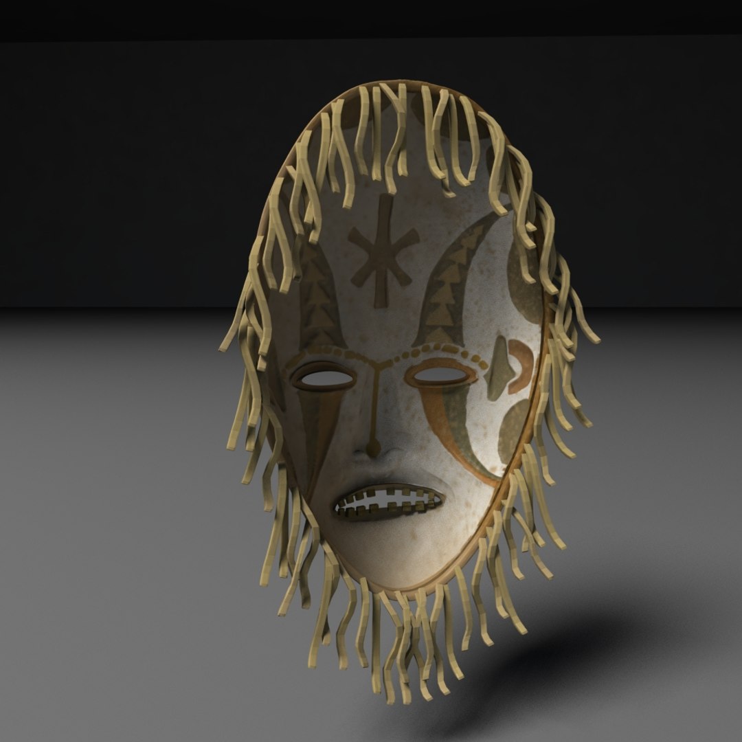 Voodoo Mask 3d Obj