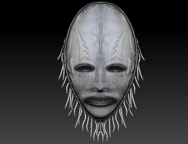 voodoo mask 3d obj