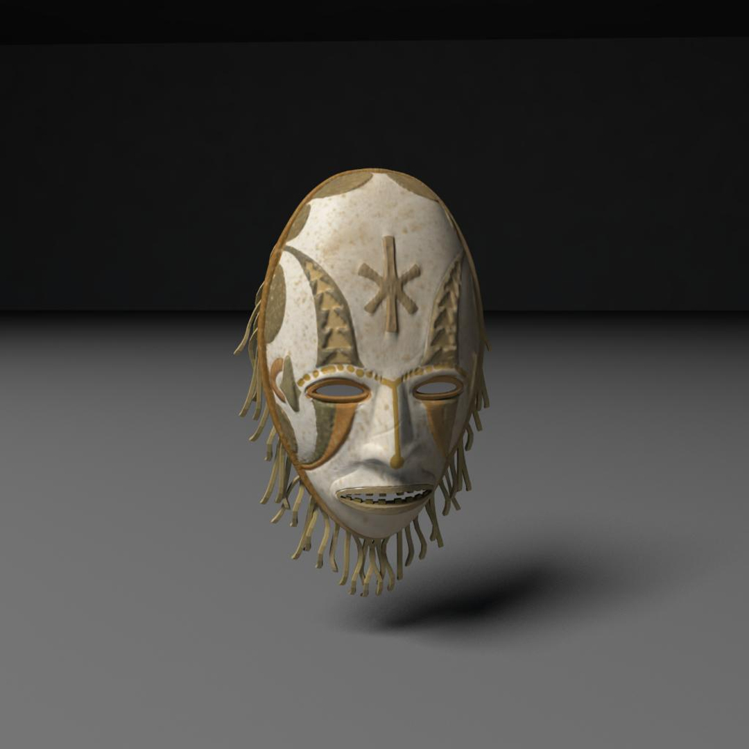 Voodoo Mask 3d Obj