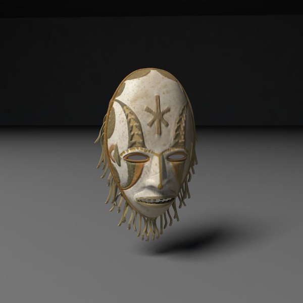 voodoo mask 3d obj