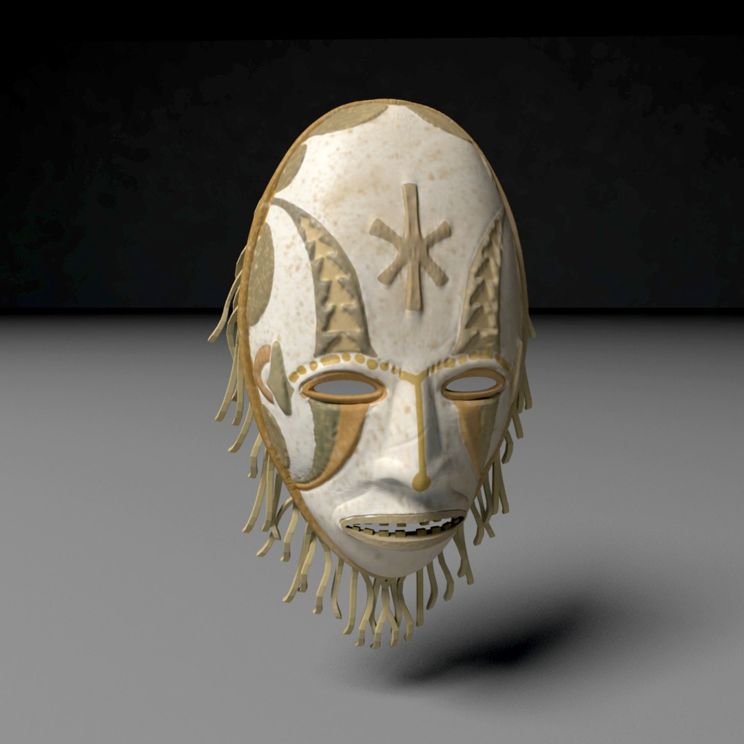 Voodoo Mask 3d Obj