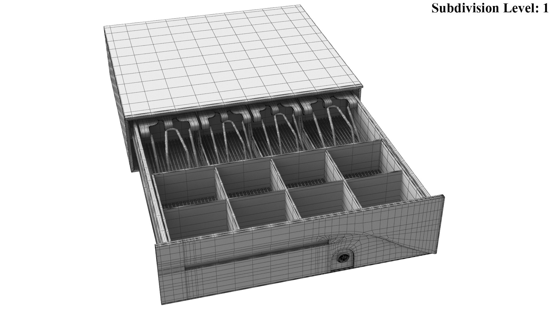 Cash Drawer Box 3D Model - TurboSquid 1964988
