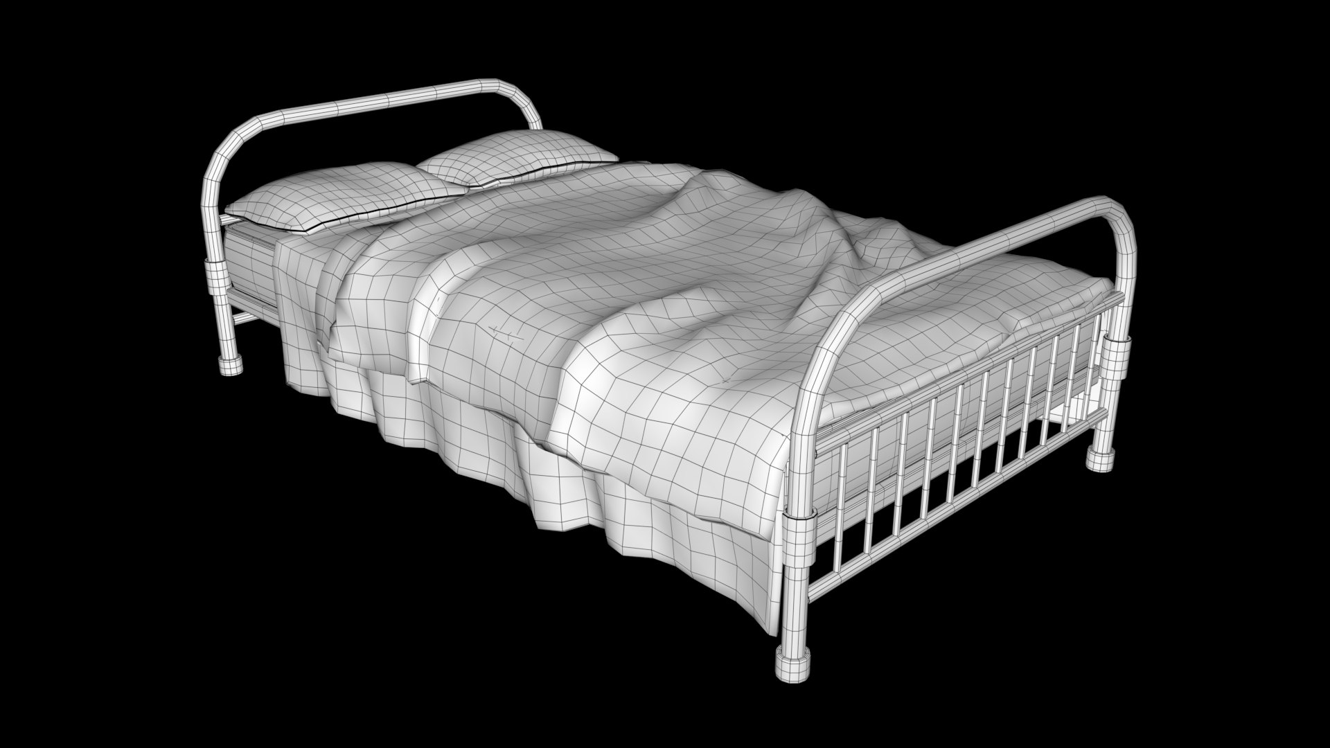 3D Model Stylised Bed Set - TurboSquid 1756430