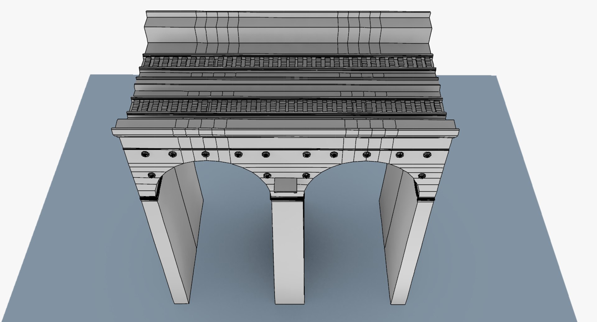 Viaduct Segment 3d Model