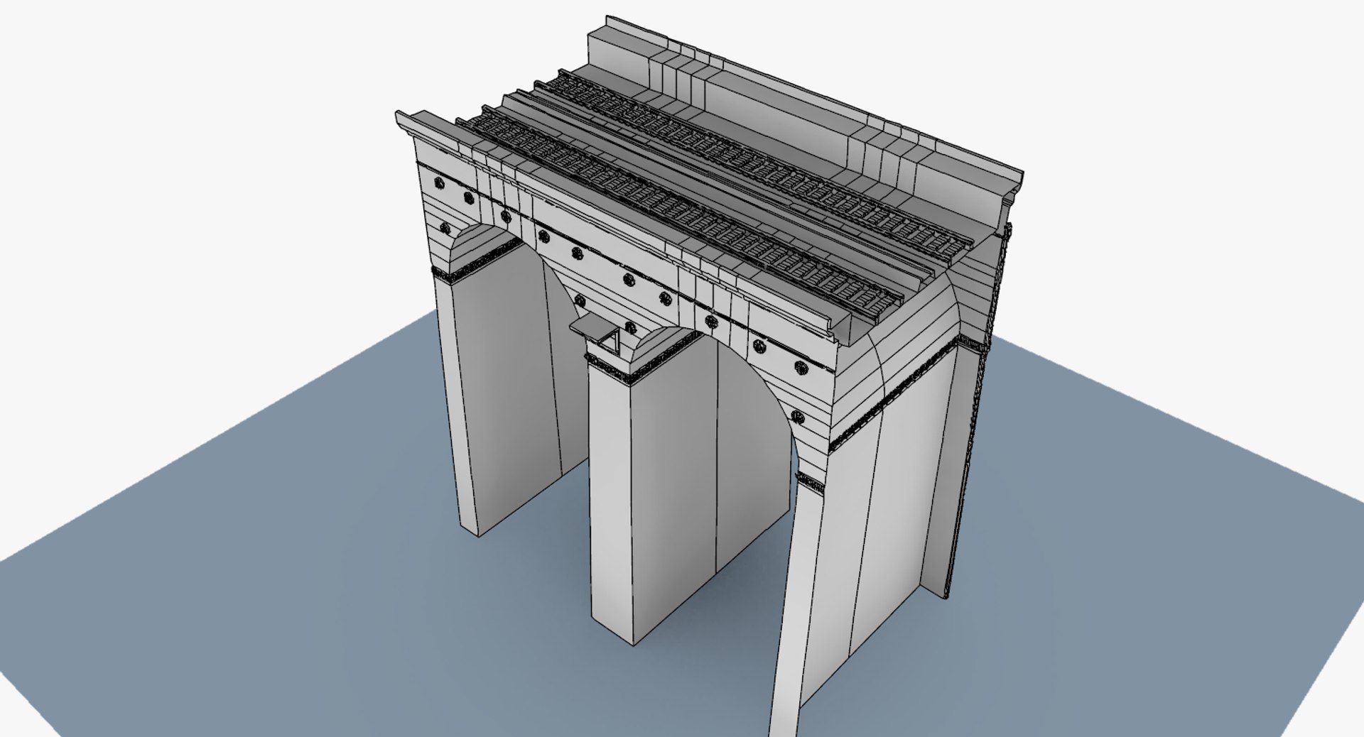 Viaduct Segment 3d Model