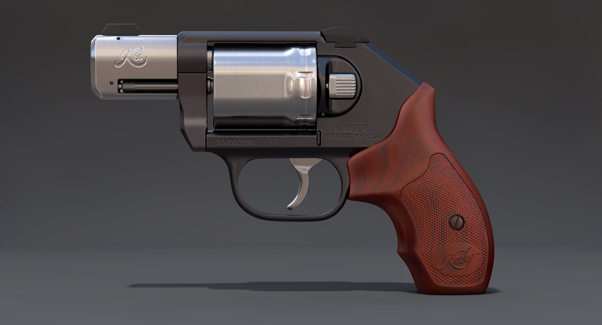 3D revolver kimber k6s custom - TurboSquid 1252871
