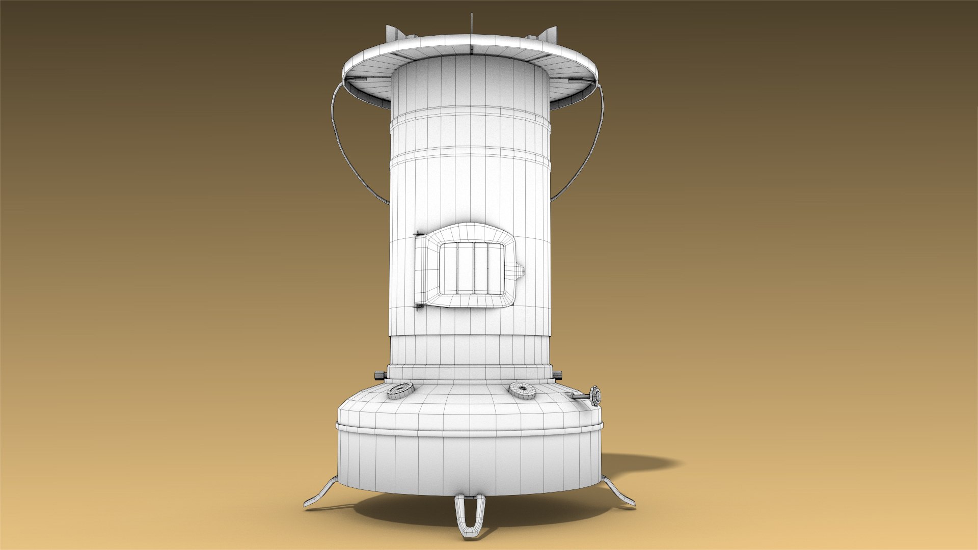 Low-poly Aladdin Flame Heater 3D - TurboSquid 1658927