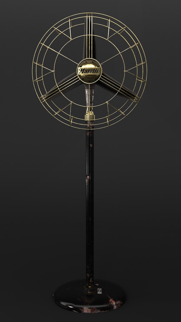 3D Marelli AE 600C Old Fan Model - TurboSquid 2294716