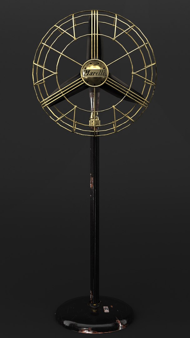 3D Marelli AE 600C Old Fan Model - TurboSquid 2294716