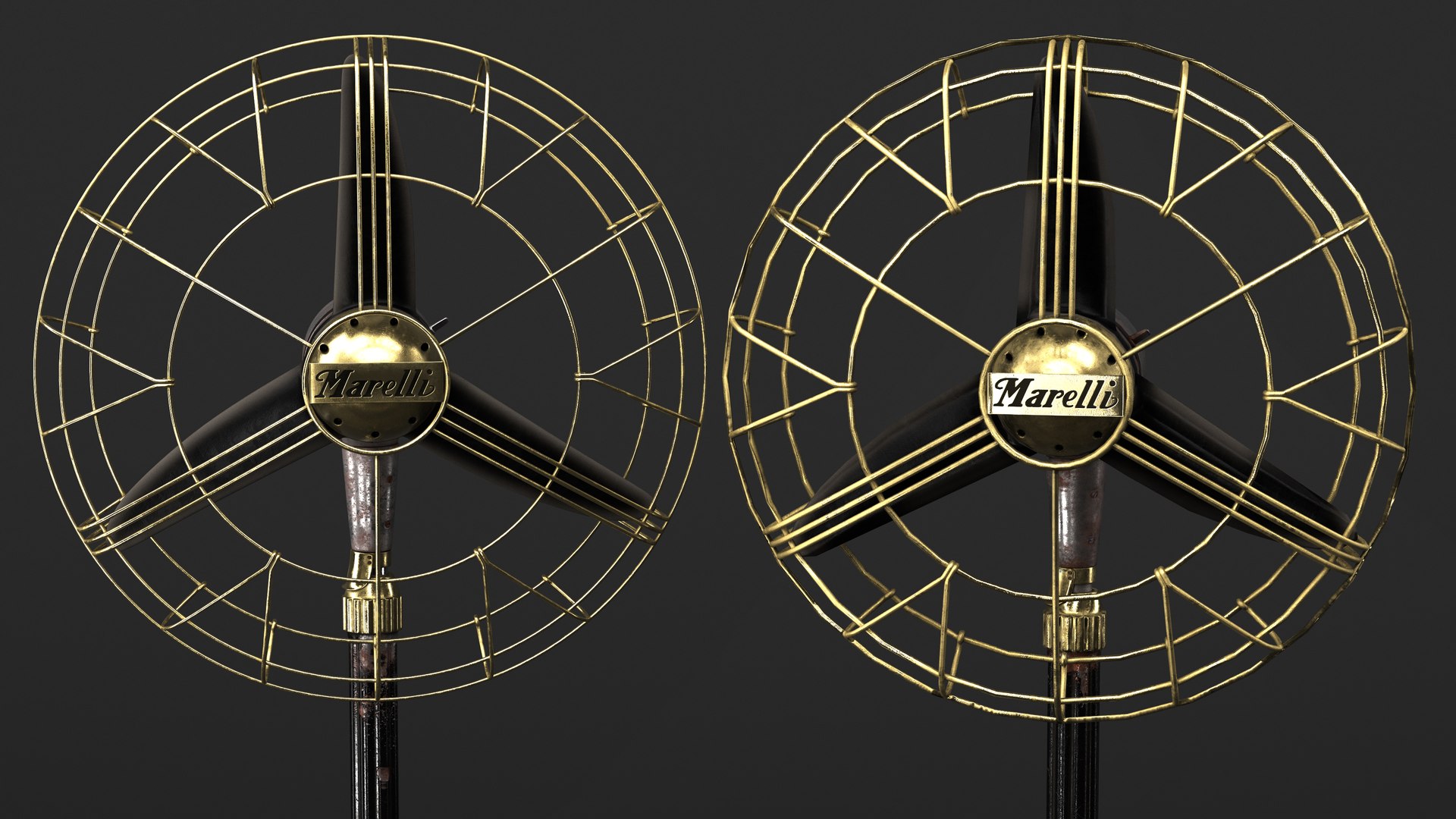 3D Marelli AE 600C Old Fan Model - TurboSquid 2294716