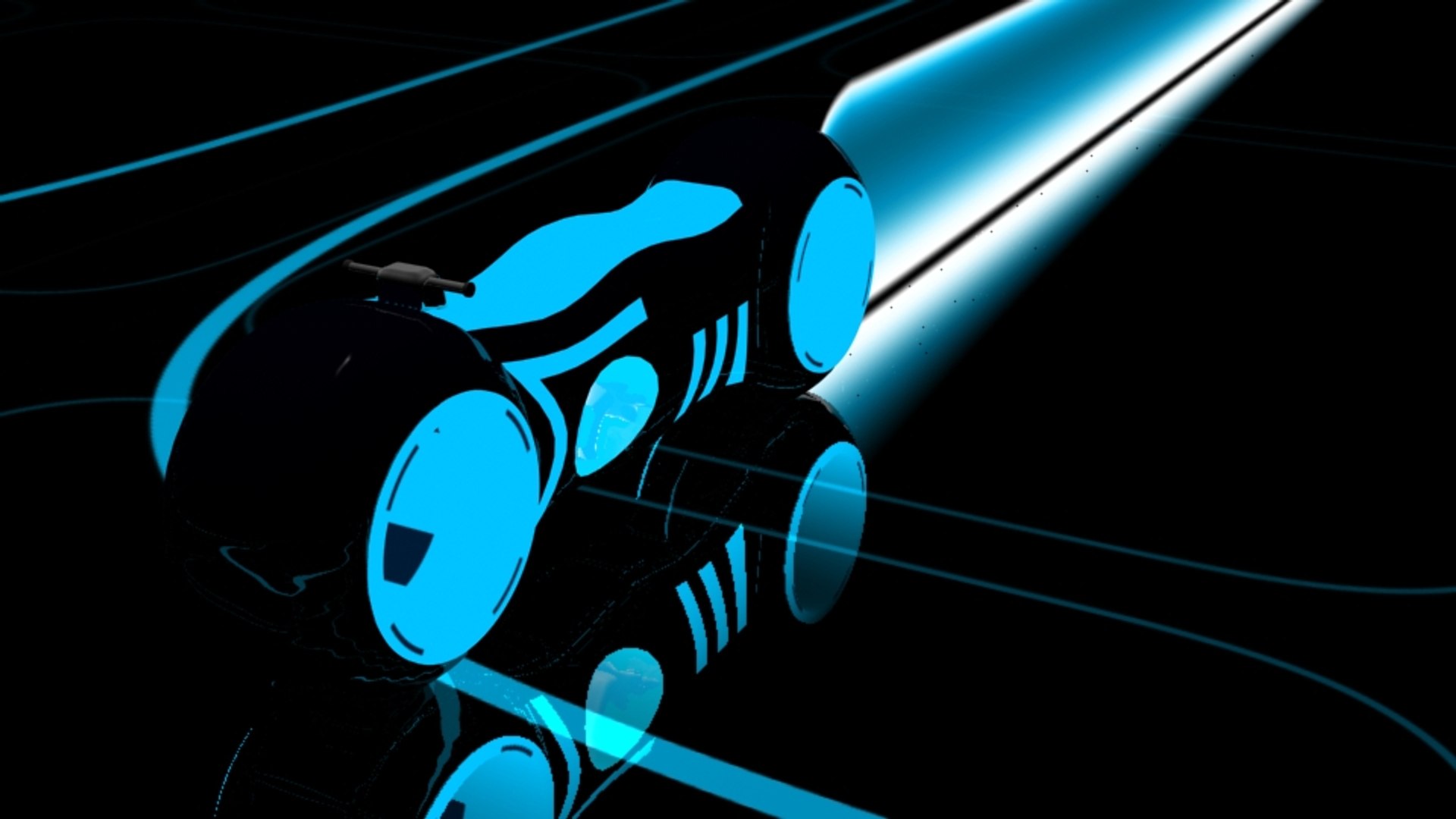 Tron Light Cycle 3d Model