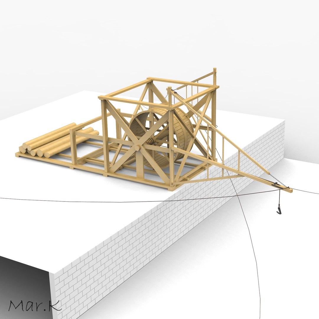 Dock Crane 3d Model