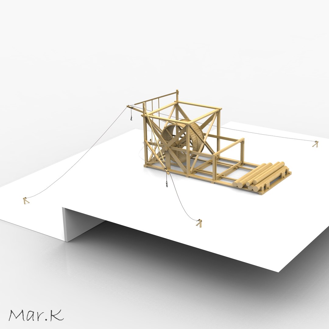 Dock Crane 3d Model