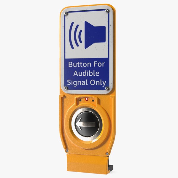 modelo 3d Audible Signal Crosswalk Button - TurboSquid 2033880