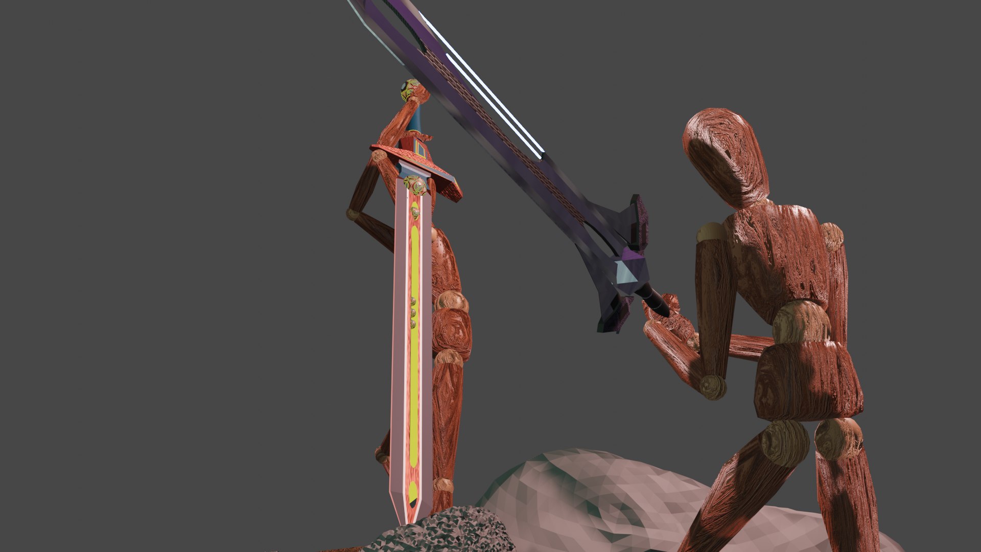 Purple Sword 3D Model - TurboSquid 1813202