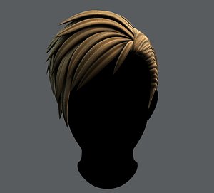 3D Hair Style Girl Cartoon - TurboSquid 1330750