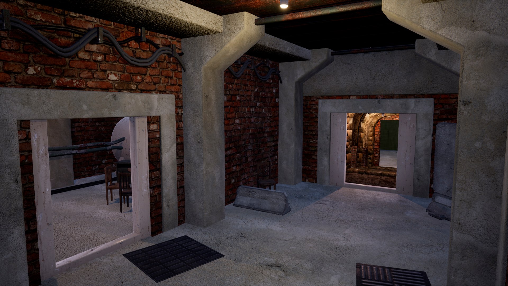 3D Model Military Modular Bunker With Props - TurboSquid 1790084