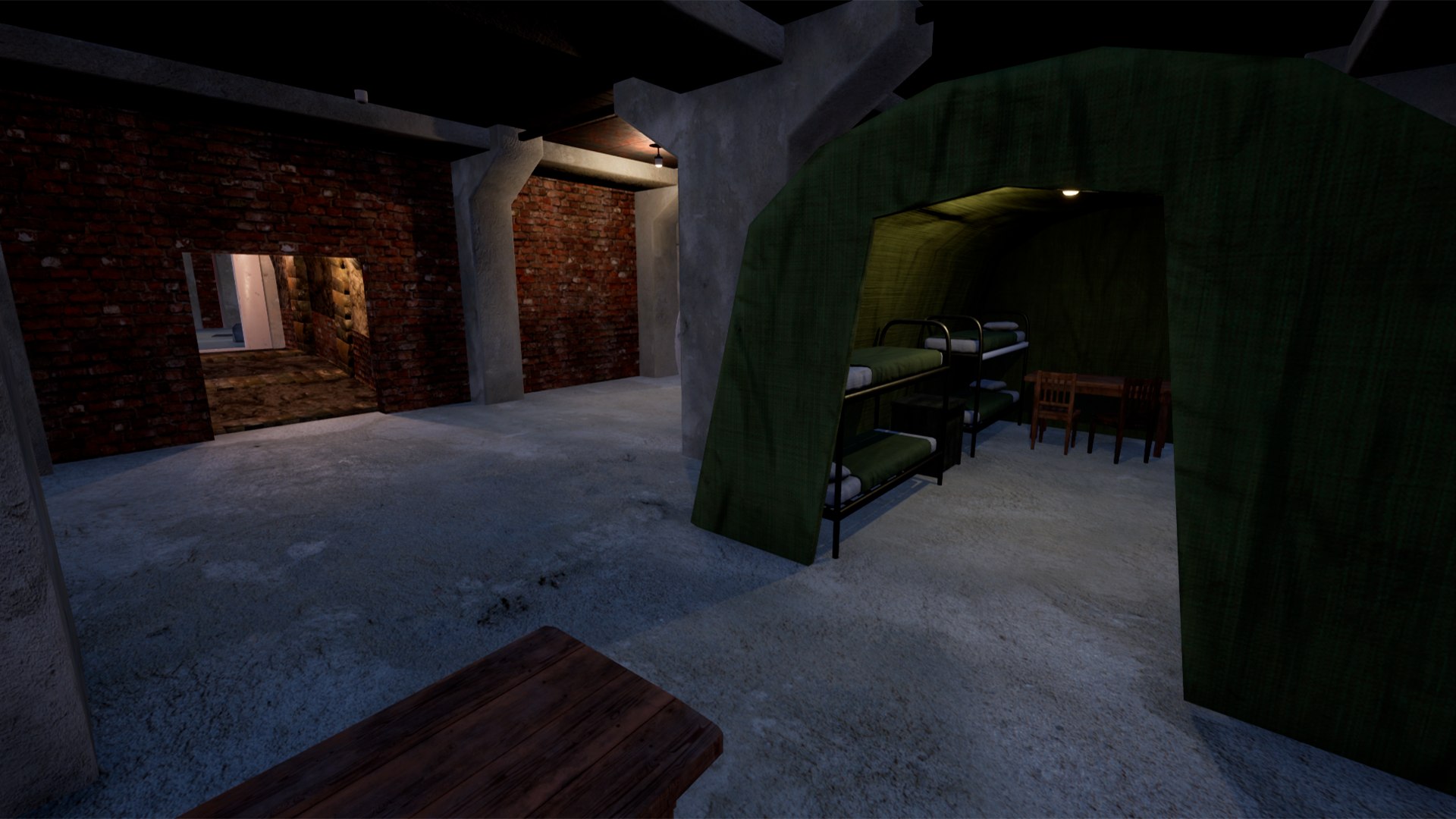 3D Model Military Modular Bunker With Props - TurboSquid 1790084