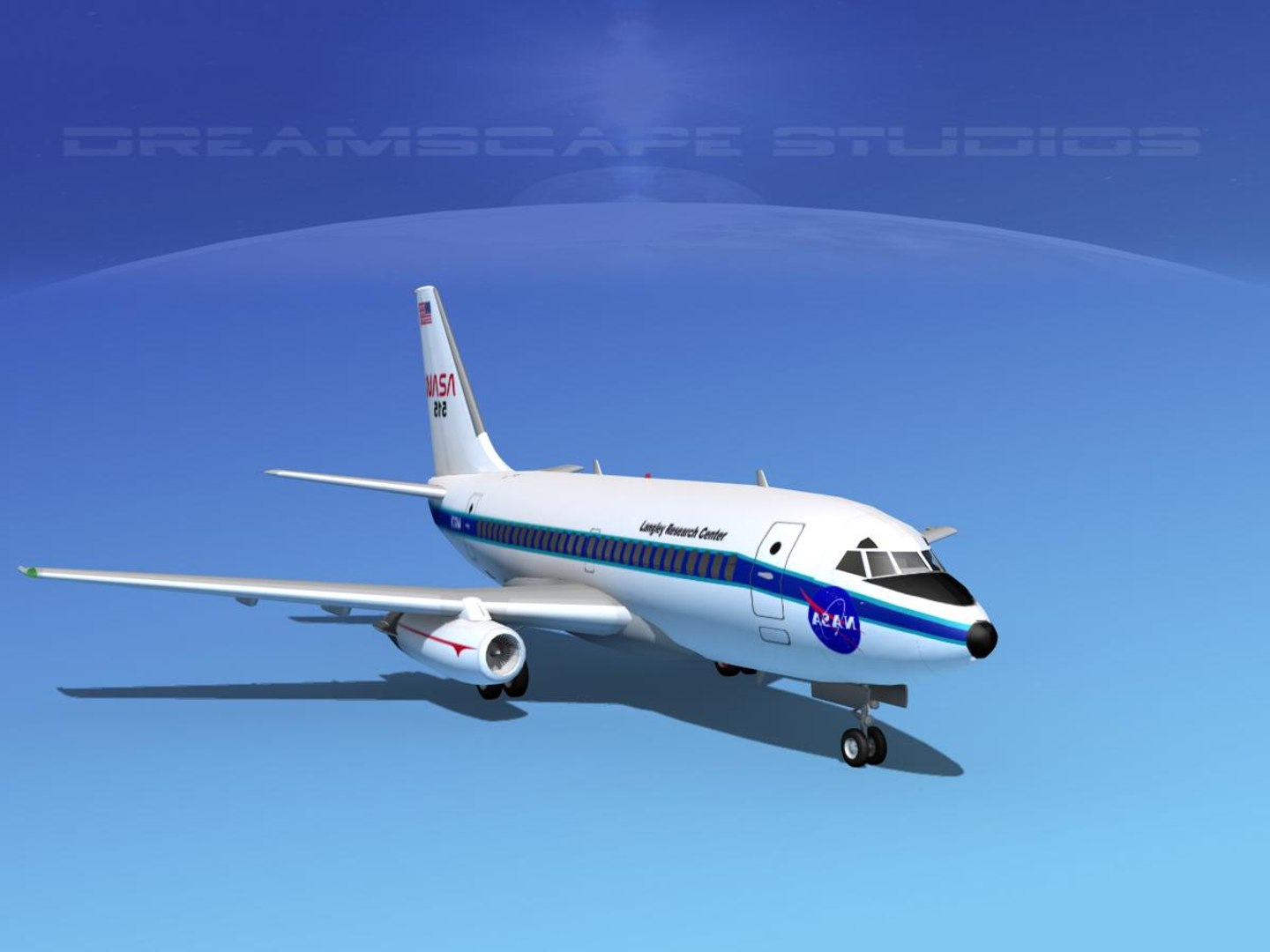 Boeing 737 737-100 Nasa 3ds