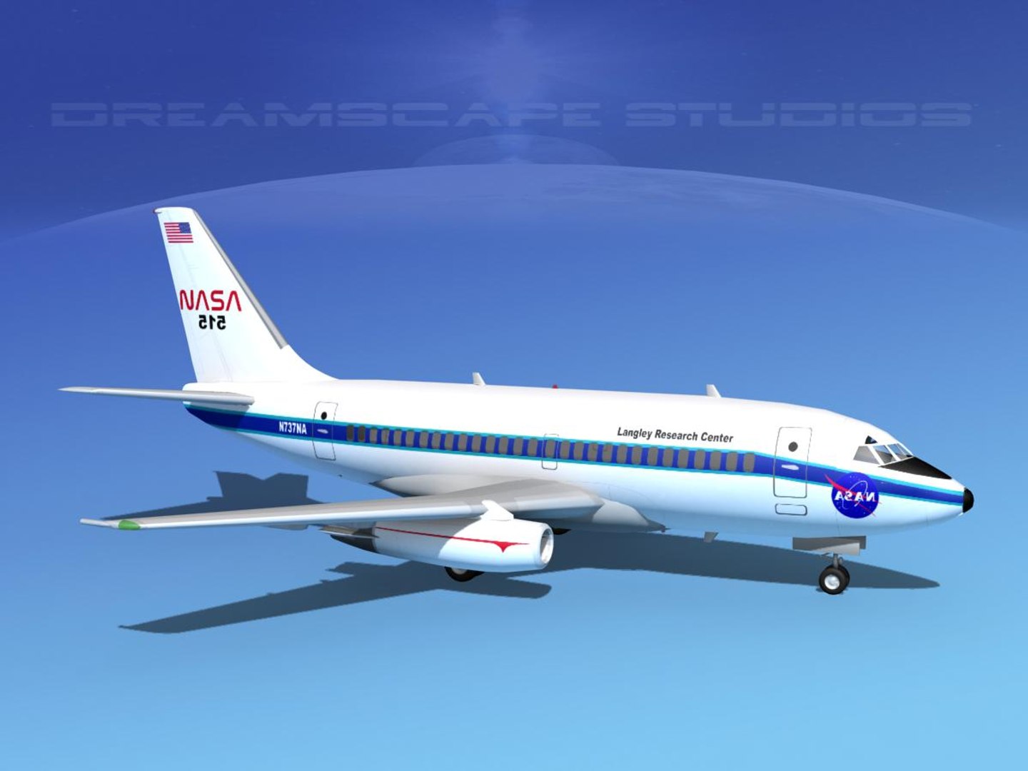 Boeing 737 737-100 Nasa 3ds