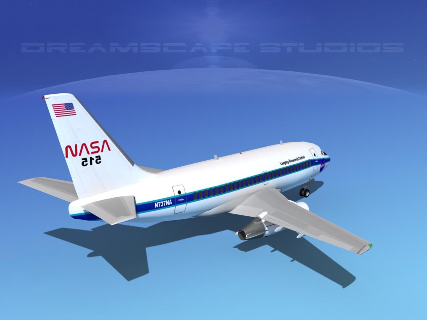 Boeing 737 737-100 Nasa 3ds