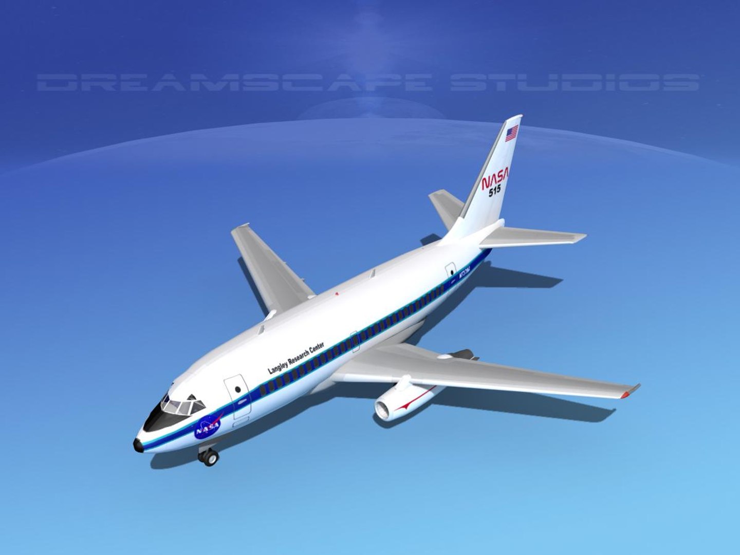 Boeing 737 737-100 Nasa 3ds