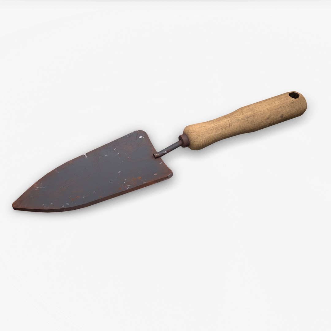 Old Vintage Garden Trowel Low-poly PBR 3D Model - TurboSquid 2436727