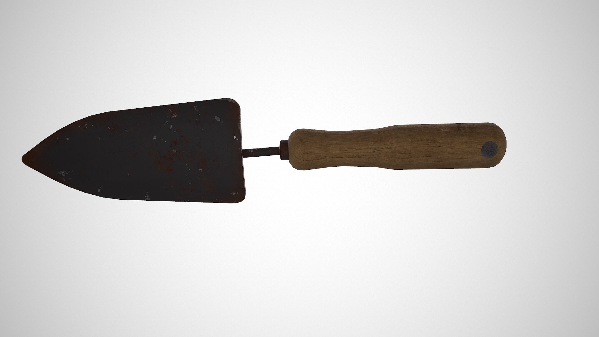 Old Vintage Garden Trowel Low-poly PBR 3D Model - TurboSquid 2436727
