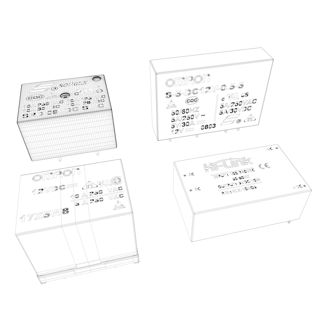 3D relays model - TurboSquid 1733128