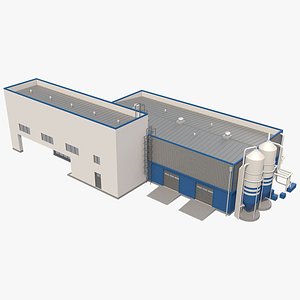Factory Building 3D Model - TurboSquid 1211500