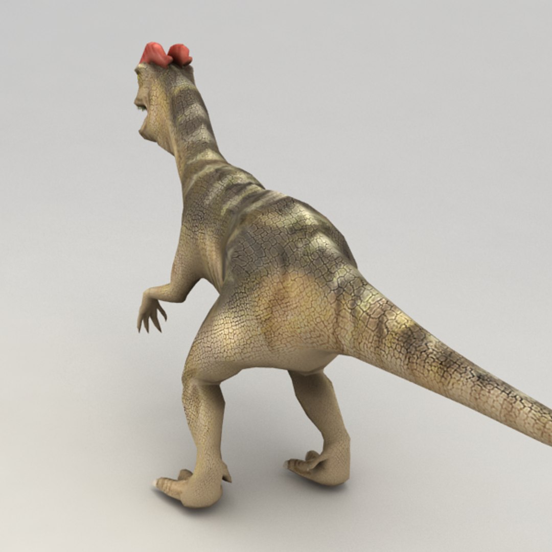 3d Model Rigged Dilophosaurus