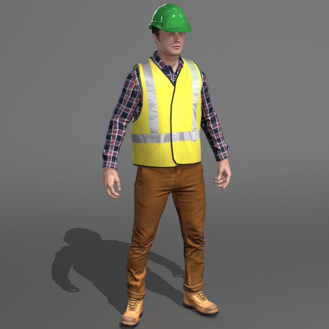 Worker Engineer Work 3D Model - TurboSquid 1253079
