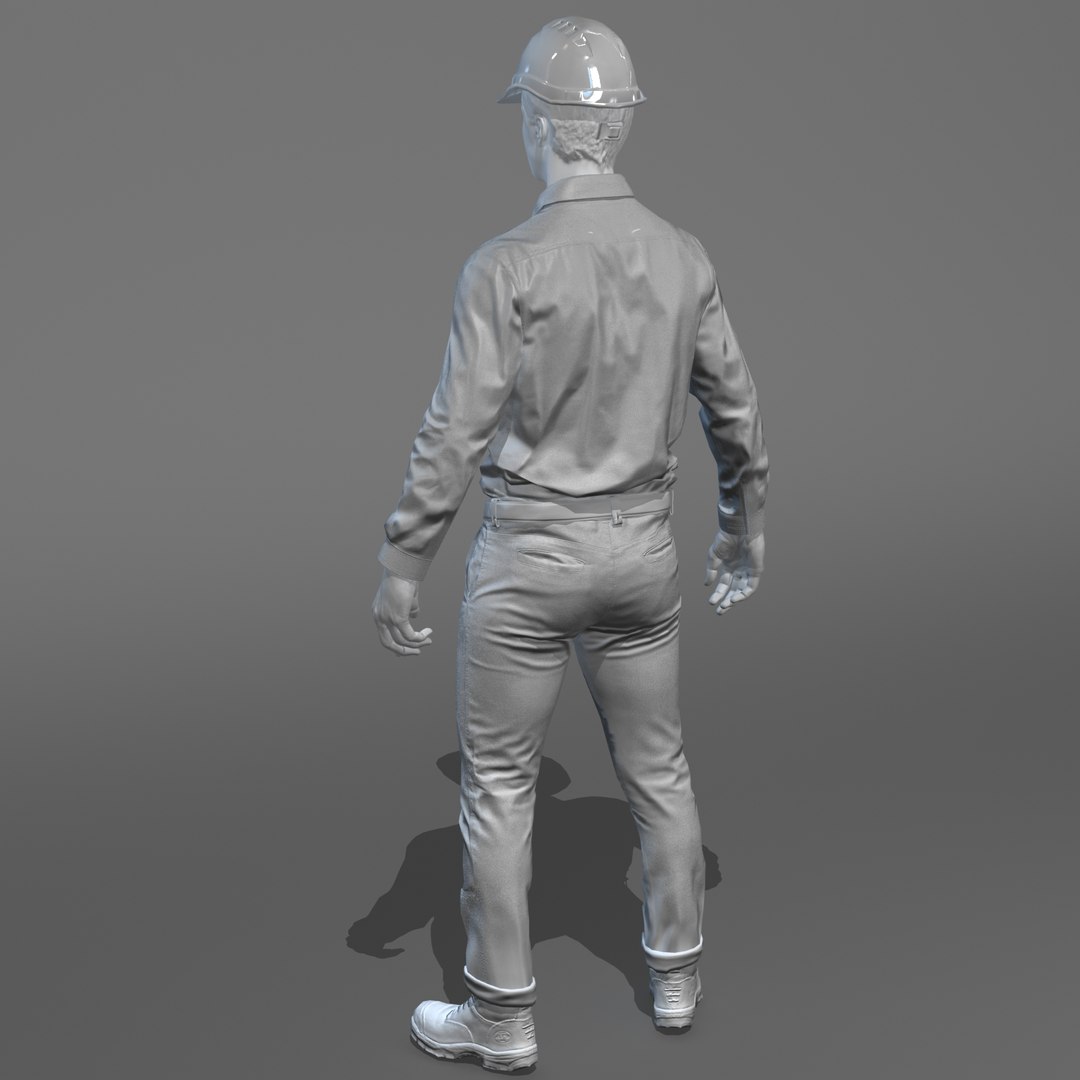 Worker Engineer Work 3D Model - TurboSquid 1253079