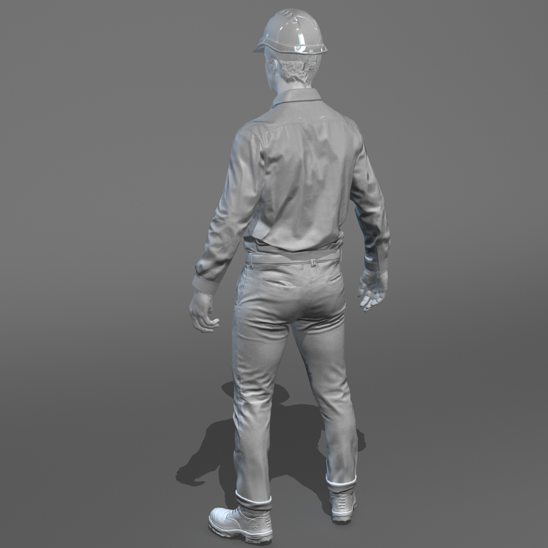 Worker engineer work 3D model - TurboSquid 1253079