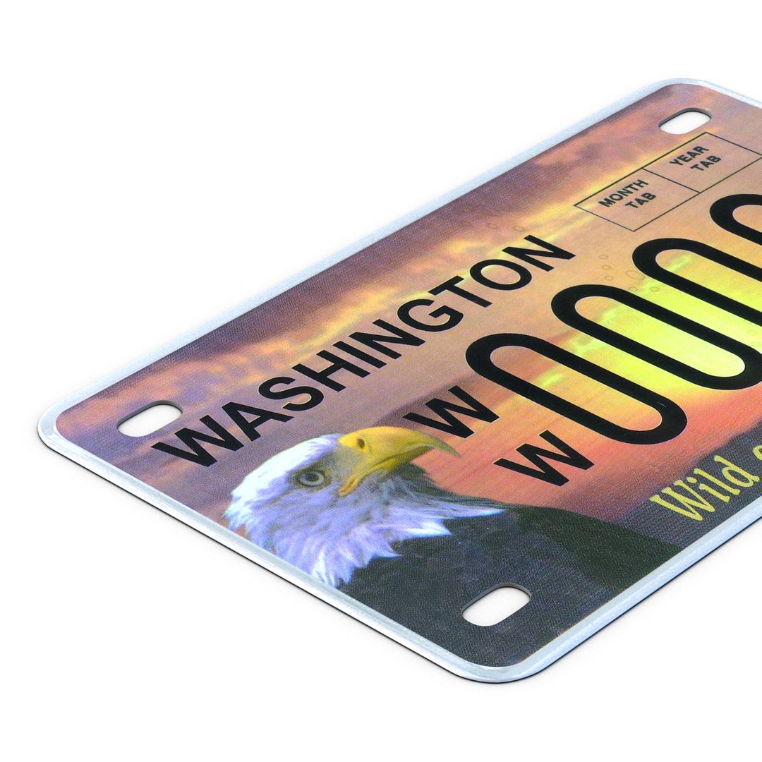 3ds Washington License Plate