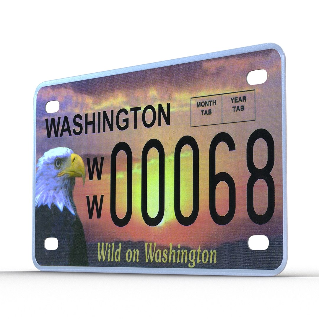 3ds Washington License Plate